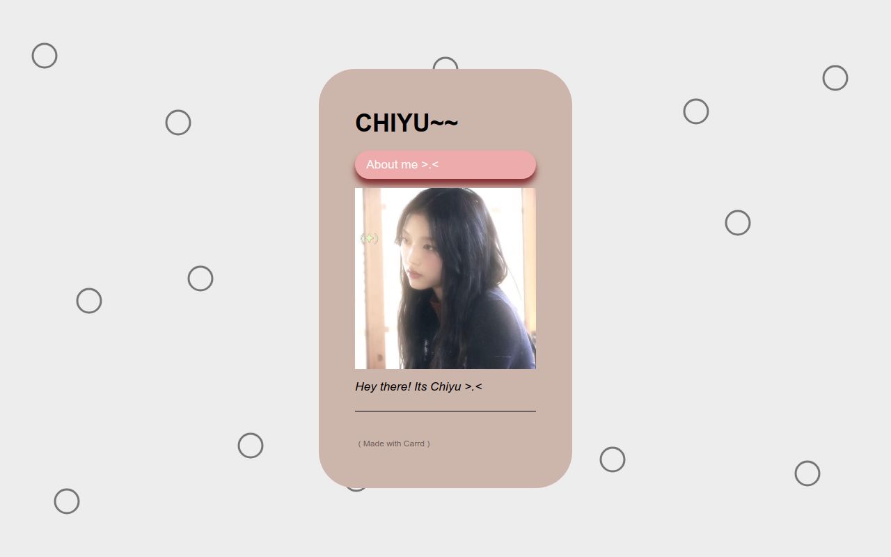 Chiyu's card!